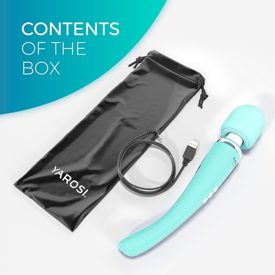 Cordless Massager Device by Yarosi - Strongest Therapeutic Vibrating ...