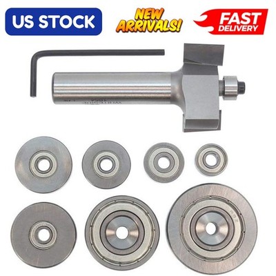 Multi Rabbet Router Bit Set Carbide Tipped 1-3/8" Diameter & 1/2 ...
