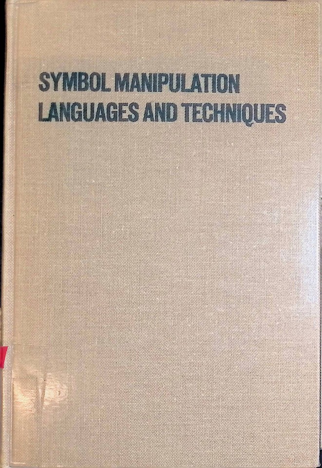 Symbol Manipulation Languages and Techniques Borrow, Daniel G.: | eBay.de