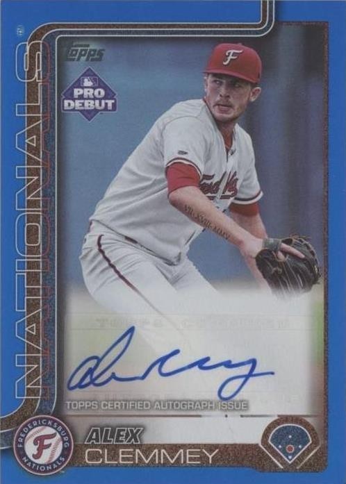 2025 Topps Pro Debut - Alex Clemmey #PD-14 Blue Foil Autographs /150 ...