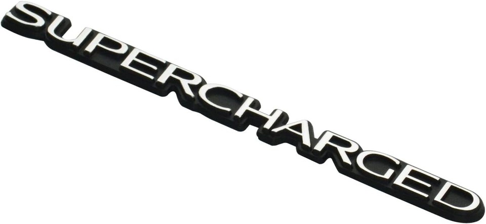 2X Supercharged Emblem Universal 3D Badge Super Charged Logo Nameplate ...