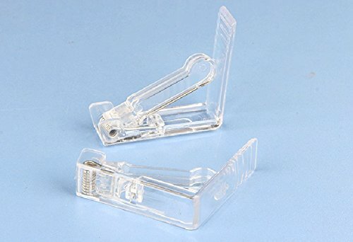 20Pcs Clear Plastic Tablecloth Clips Spring Loaded Tablecover Table ...