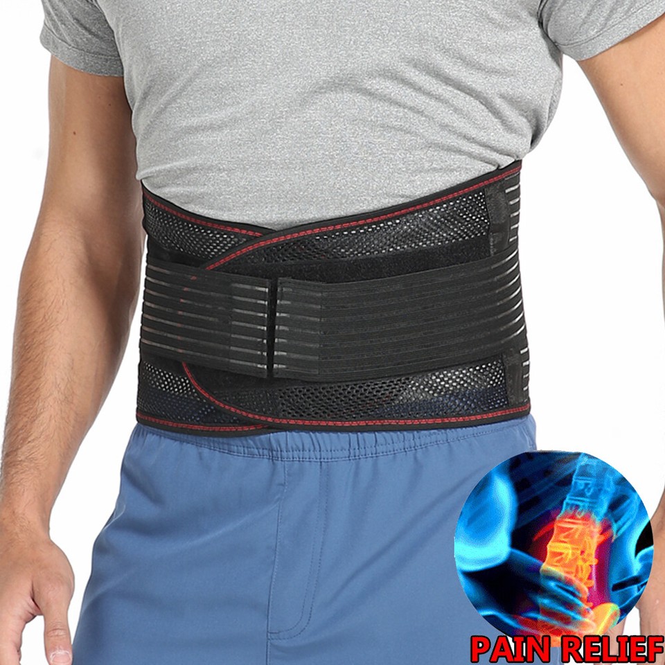 Copper Back Pro Compression Belt Adjustable Lower Lumbar Back Brace ...