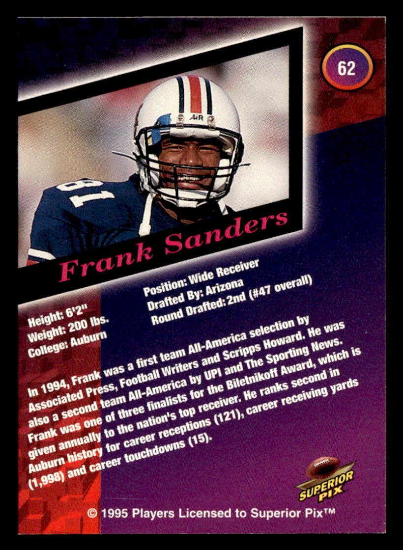 Frank Sanders Auburn Helmet Frank Sanders Signed / Autographed