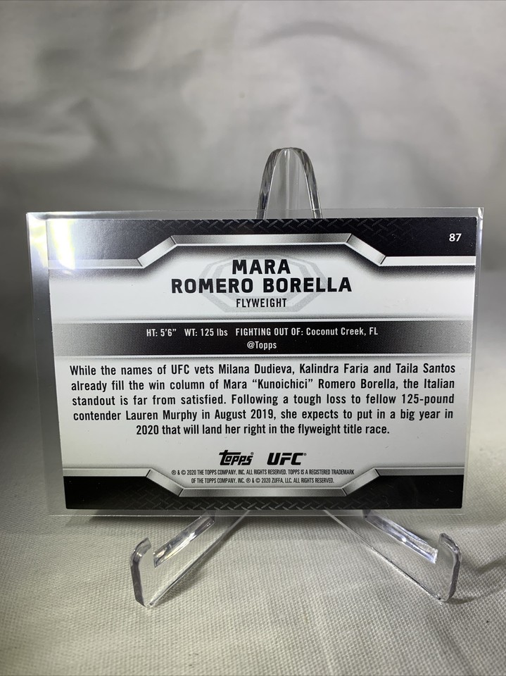 2020 Topps UFC Knockout Mara Romero Borella Rookie Card RC | eBay