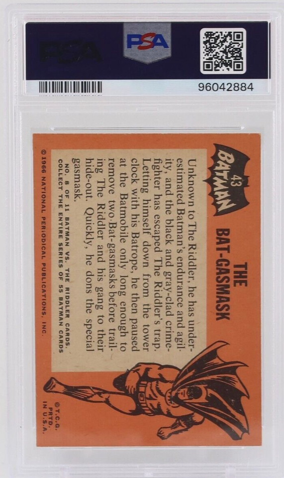 1966 Topps Batman #43 The Bat-Gasmask PSA 8 | eBay