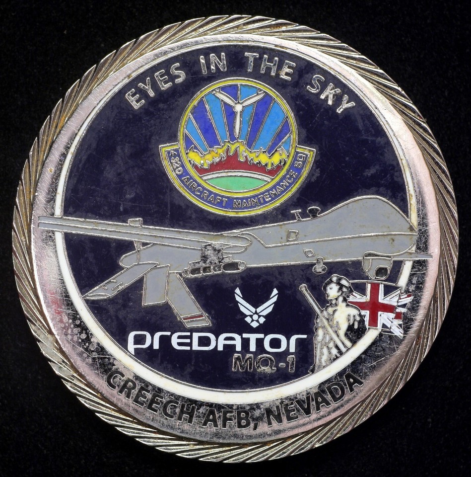Creech Air Force Base, Nevada MQ-1 Reaper Warheads Medal Challenge Coin ...