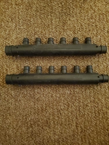 UPONOR 1 to 3/4 IN. PEX EXPANSION reduction MANIFOLD WITH 6 OUTLETS ...