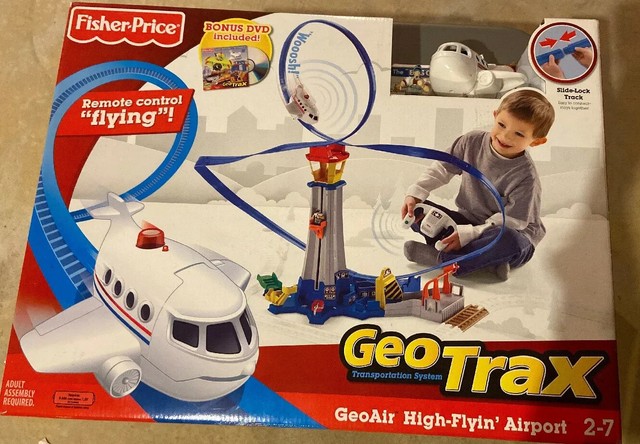 White High Flying GeoAir Airport Plane Remote Only Works 2007 GeoTrax ...