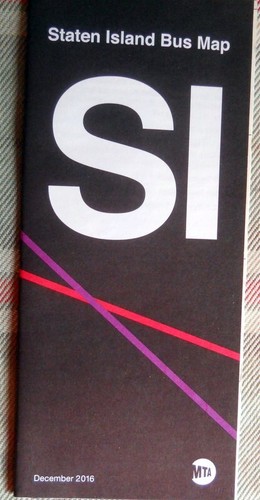 Vintage Staten Island Bus Map DECEMBER 2016 NYC MTA Transit CONNECTIONS ...