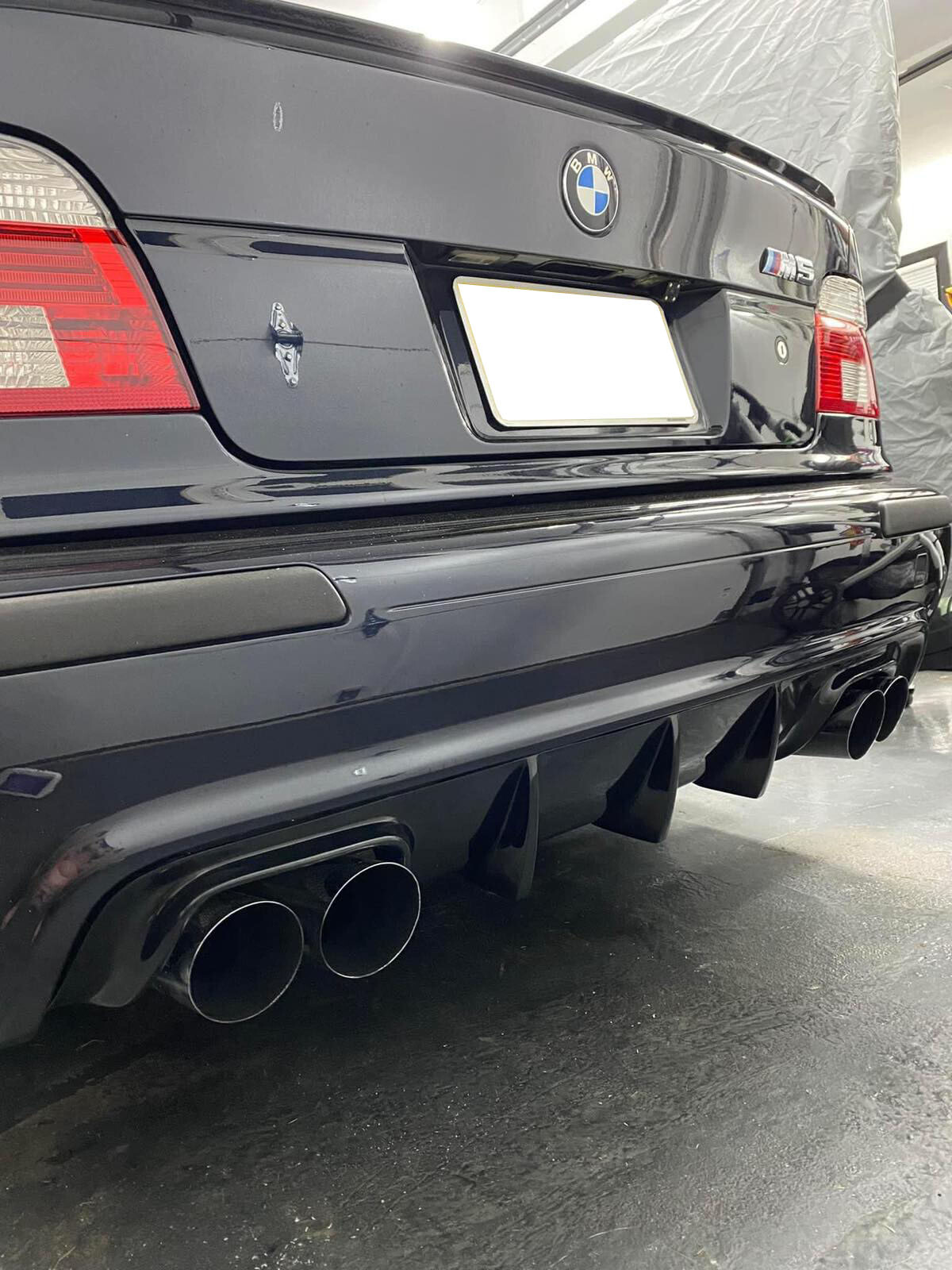 BMW E39 M5 Rear Bumper Lip Splitter Diffuser fit sedan and touring ...