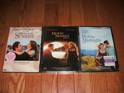Brand New Sealed. The Before trilogy on DVD. Sunrise, Sunset and ...