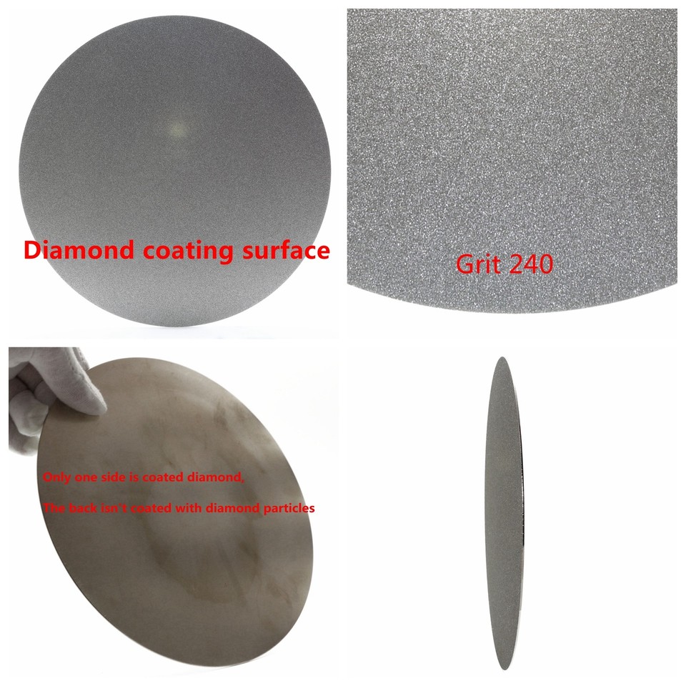 18 inch 450mm Diamond Grinding Disc NO HOLE Flat Lap Disk Grit 60-1000 ...