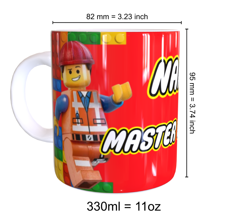 Personalised Lego themed Mug / Cup | Gift | Birthday | Novelty | Custom ...