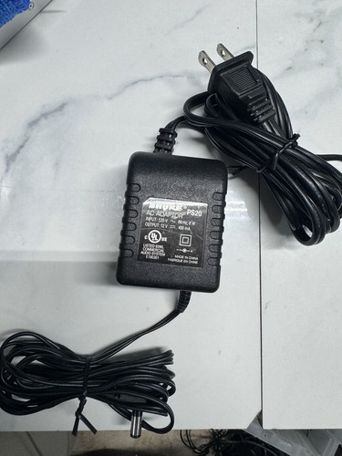 Genuine SHURE PS20 AC/DC Adapter Power Supply 12VDC 400mA 93WL ...