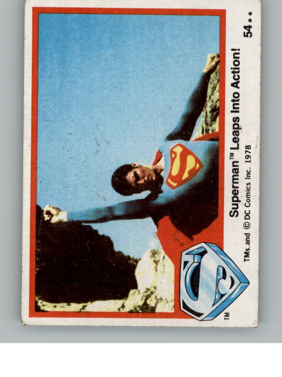 1978 Topps Superman The Movie Card #54 Superman Leaps Into Action! | eBay