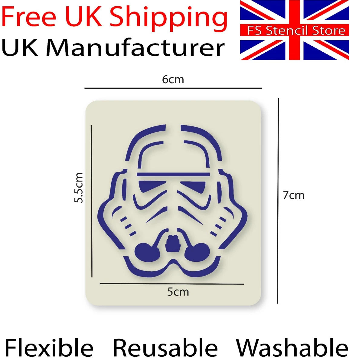 Storm Trooper Face Paint