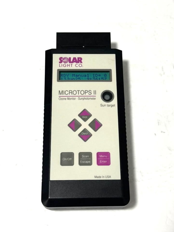 Solar Light Sunphotometer Ozone Monitor Microtops II | eBay
