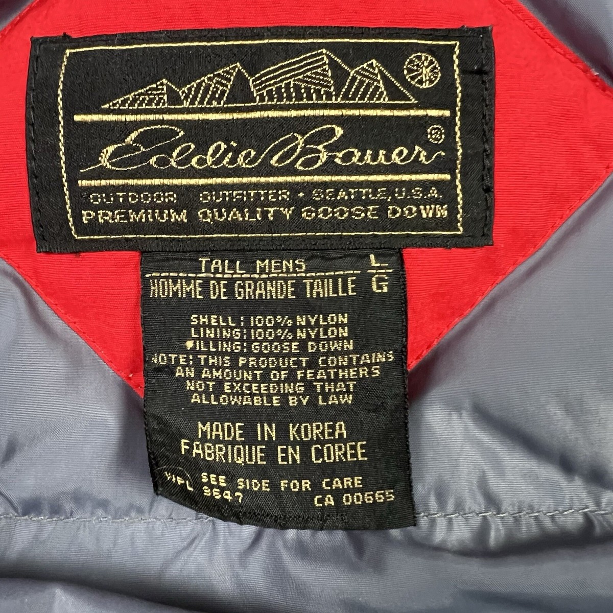 Vintage 80s 90s Eddie Bauer Goose Down Puffer Jacket Mens Vintage 80s 90s Eddie Bauer Goose Down Puffer Jacket Mens
