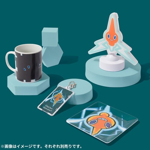 Pokemon Center Original Rotom Neon Art Style LED Light Figure Limited ...