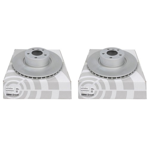 Rear Brake Disc Rotor Set of 2 Genuine BMW 34216792225 F20 1 Series F22 ...