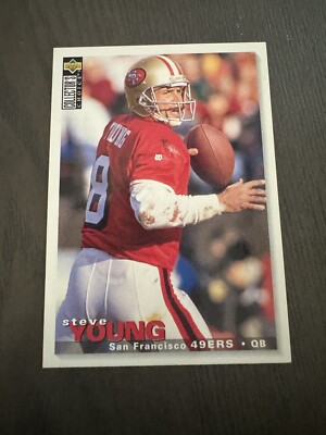 1995 Upper Deck Collector's Choice #162 STEVE YOUNG San Francisco 49ers ...