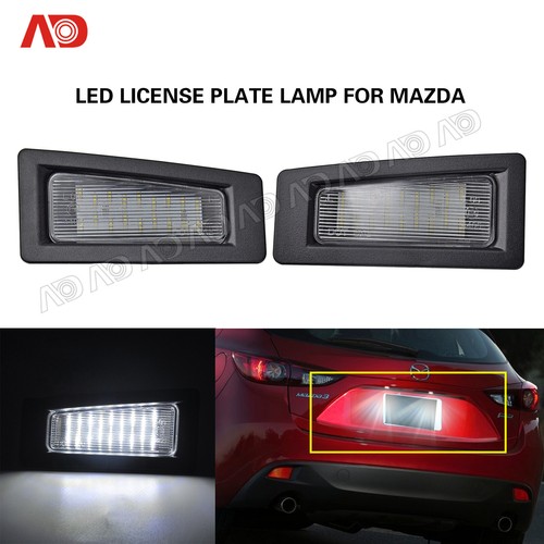 2pcs SMD LED License Number Plate Light For 2014-2018 Mazda 3 2016-up ...