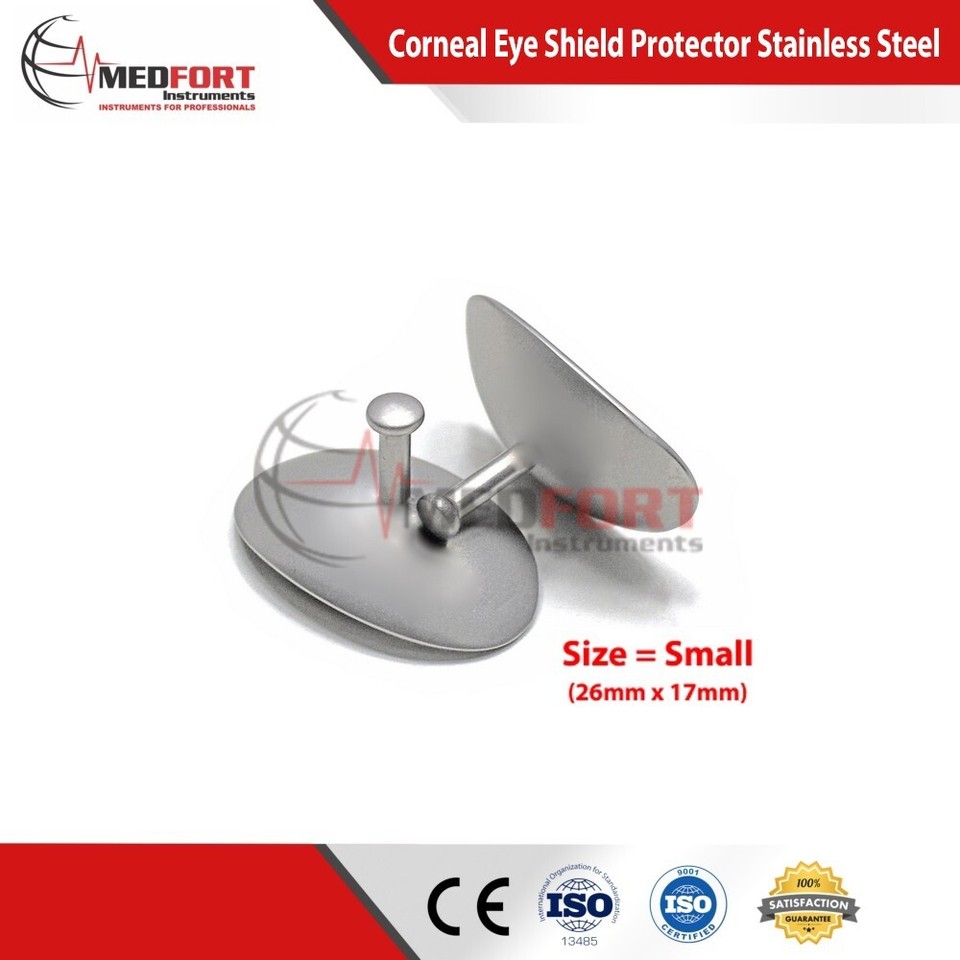 Corneal Eye Shield Stainless Steel | S 26mm X 17mm | Laser Eye ...