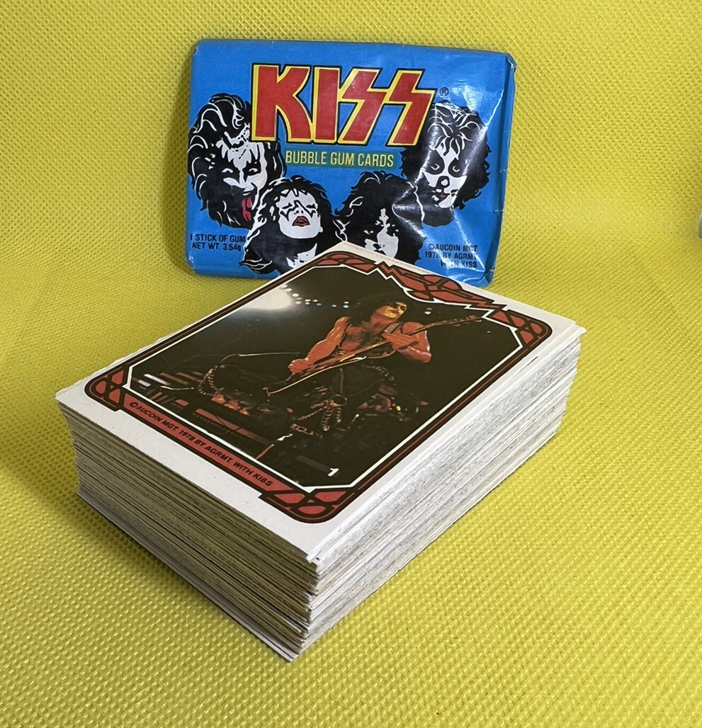 KISS 1978 COMPLETE SET 1-66 DONRUSS BUBBLEGUM CHEWING GUM CARDS SERIES ...