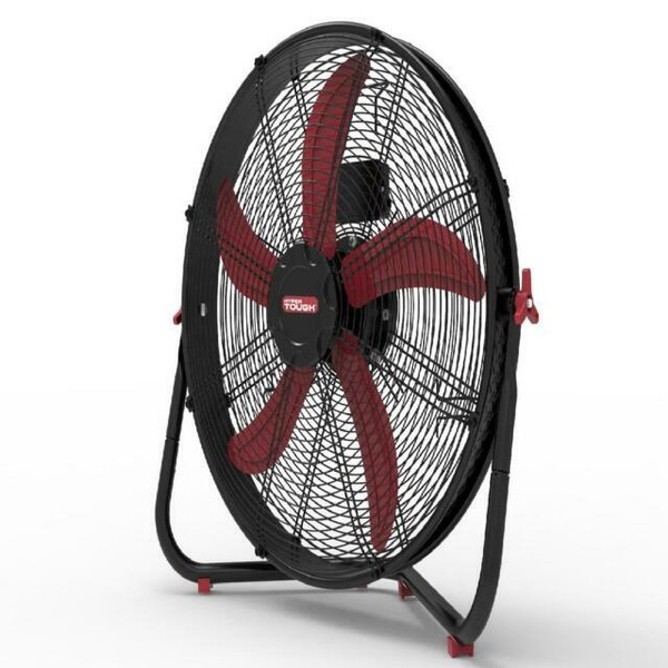 Hyper Tough Motor Drum Fan with Wall Mount 20-in - Black/Red (SFDE ...