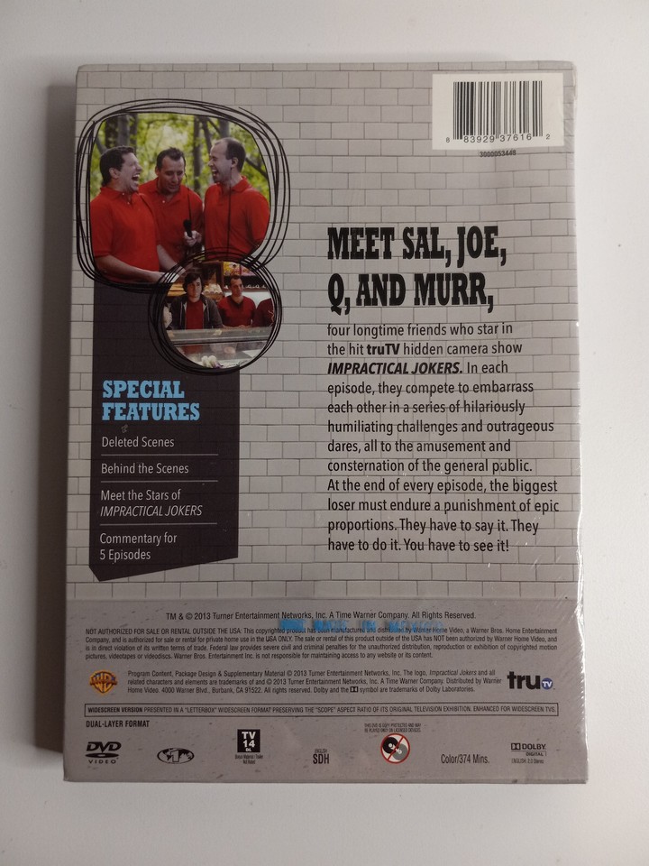 Impractical Jokers: The Complete First Season (2-Disc DVD Set, 2011 ...