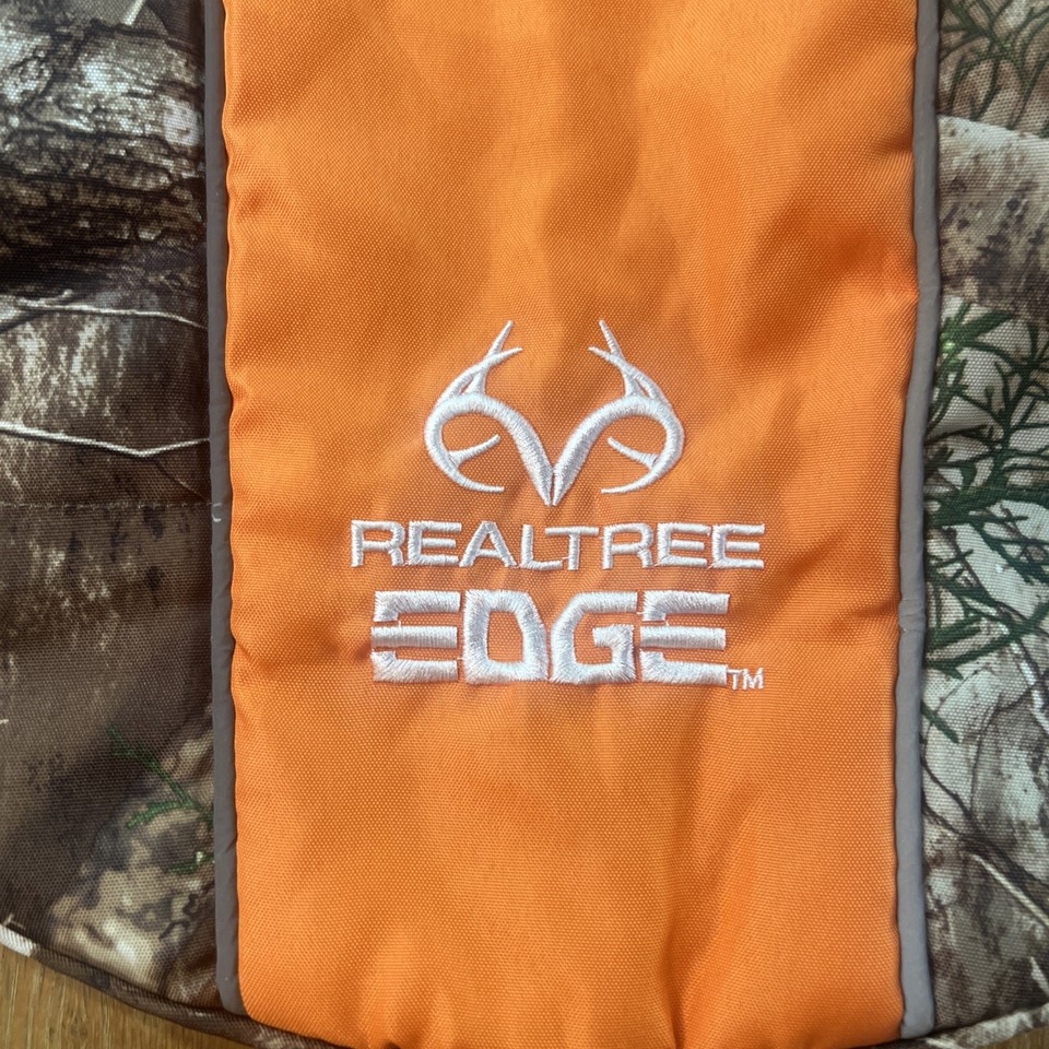 Realtree Edge Dog Vest Coat Jacket Sz Large Camo Blaze Orange Fleece ...