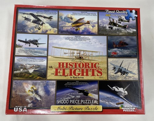 White Mountain "Historic Flights" Aircraft Jigsaw Puzzle 1000 pc 2011 ...