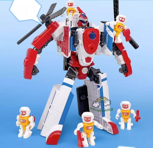 Hello Carbot I-NOOK Transforming Robot Helicopter Action Figure Toy ...