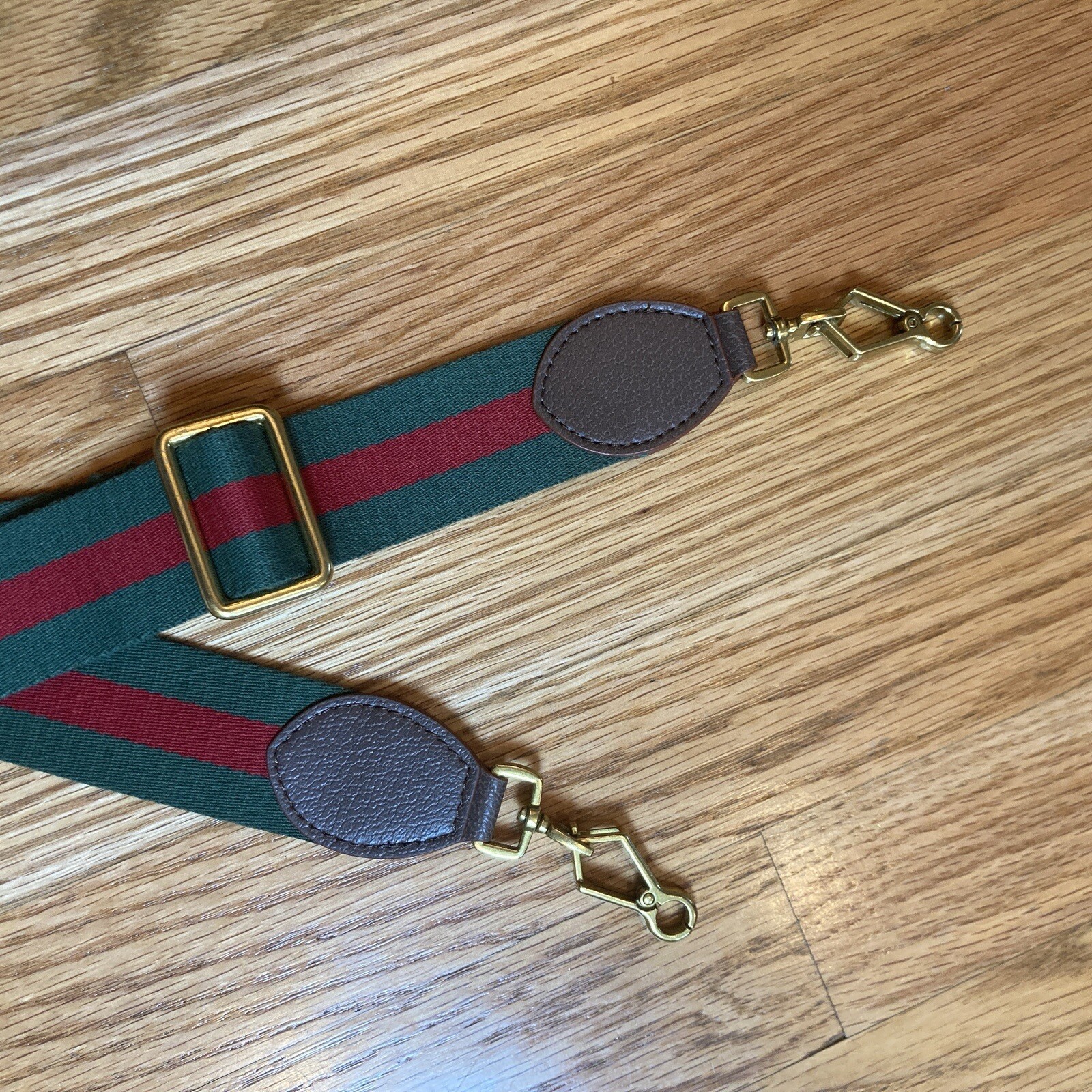 New Gucci replacement Crossbody Shoulder Strap Green Red Web Canvas ...