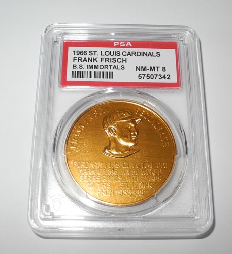1966 St. Louis Cardinals Busch Stadium Baseball Immortals Frank Frisch ...
