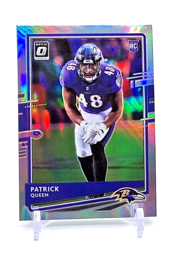 Patrick Queen ROOKIE CARD Silver Prizm 2020 Panini Donruss Optic #118 ...