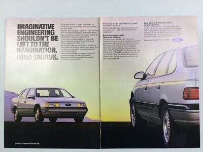 MISC131 Advertisement 1987 Ford TAURUS 2 page 2 piece | eBay