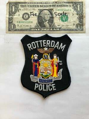 Rare Rotterdam New York Police Patch Un -sewn great condition | eBay