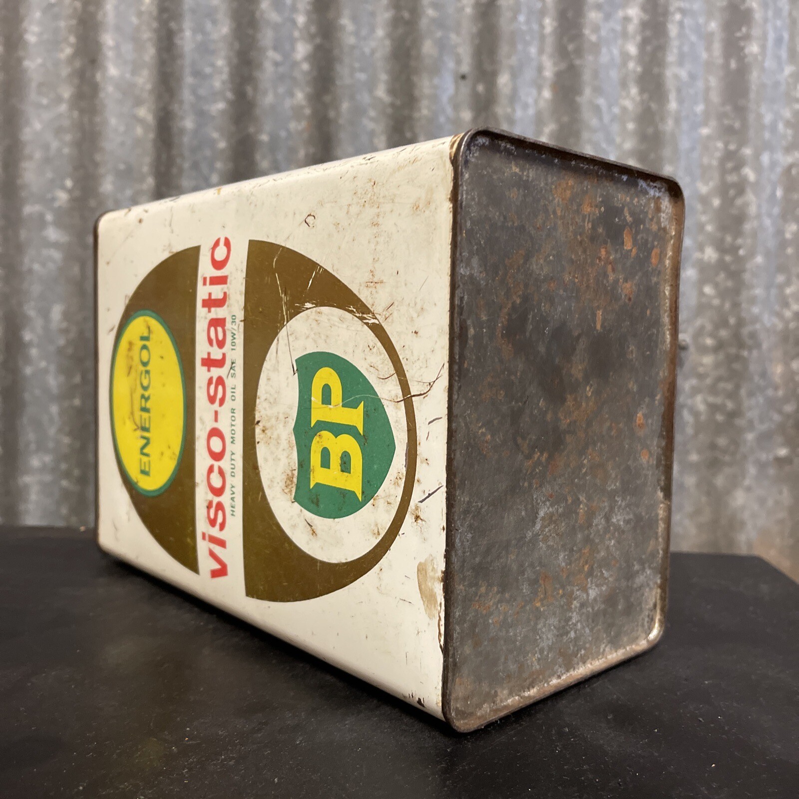 BP VISCO-STATIC ENERGOL 1 Gallon Vintage Oil Tin | eBay Australia