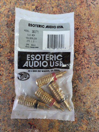 Brand New Esoteric Audio USA 2 Pair RCA Jacks | eBay