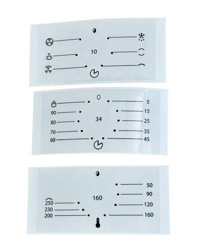 P073737884 SMEG TRANSPARENT OVEN STICKER SET SA305X-5 SA386X-5 (10 - 34 ...