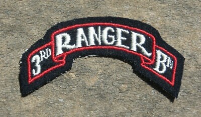 WW2 US ARMY MILITARY 3rd Ranger Battalion Scroll Shoulder Patch | eBay