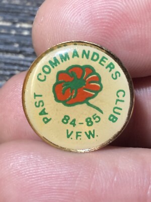 Vintage VFW Past Commanders Club Lapel Pin Vest Collectible EUC K264 | eBay