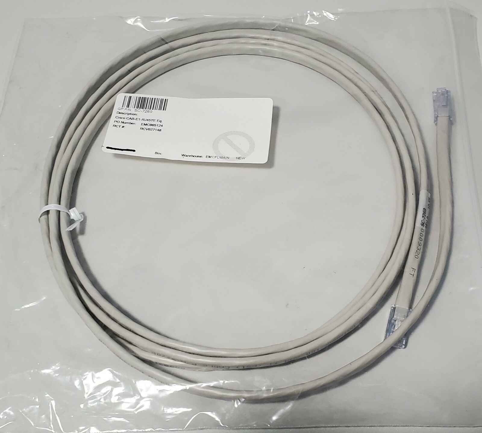 Stonewall SC-7269 Cisco CAB-E1-RJ45TE Eq. RJ45 to RJ45 TE 10FT | eBay