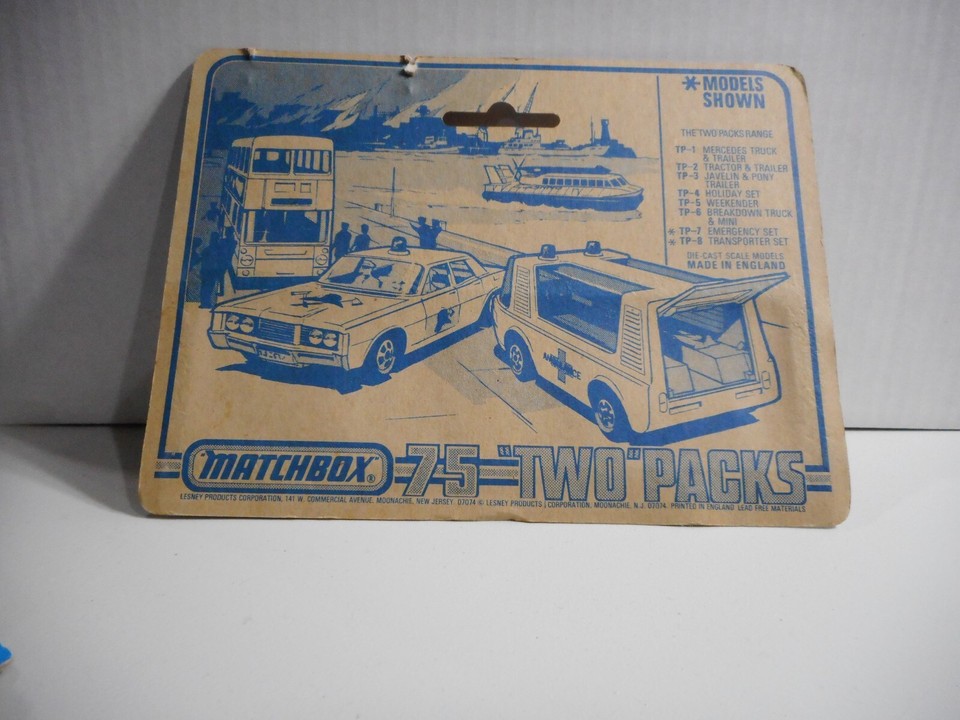 Matchbox Superfast TP-5 Orange Ford Capri Boat Twin Pack Weekender | eBay