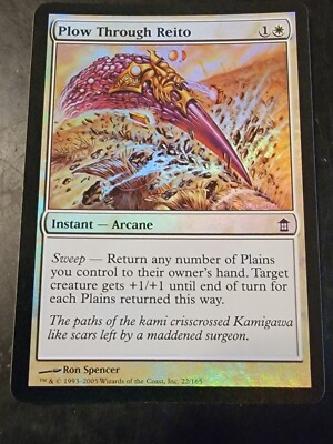 Plow Through Reito 22/165 Foil Magic The Gathering MTG | eBay