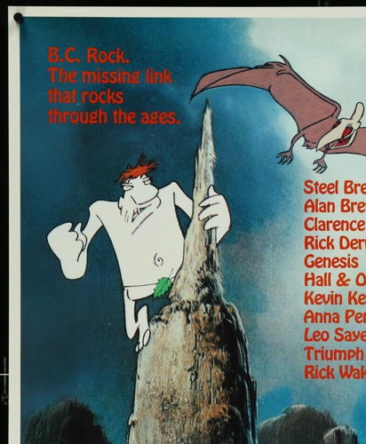 B.C. Rock (1980) - original rolled movie poster - animation - music | eBay