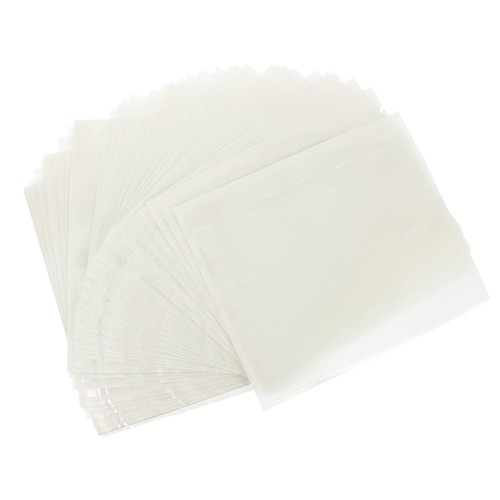 50 Pcs Adhesive Bag Plastic Checklist Storage Self-adhesive Protection ...