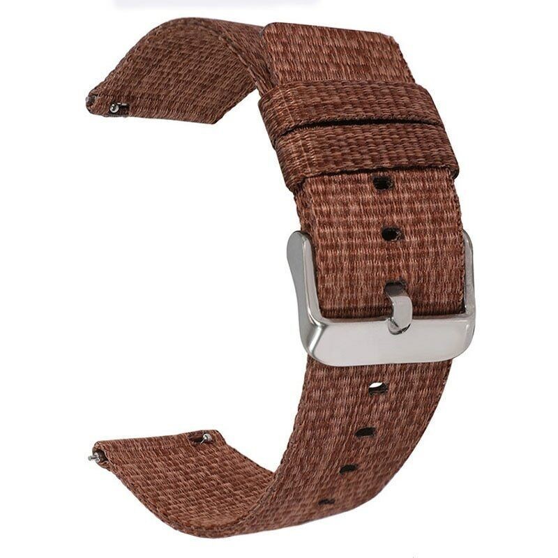 Watch Band Strap Canvas Watchbands Weave Belt 18 20 22mm Colorful Nylon ...
